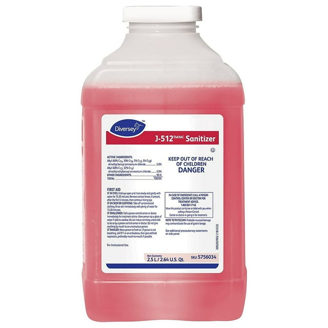 J-512 D4 Disinfectant for Diversey J-Fill 5756034 - Walmart.com
