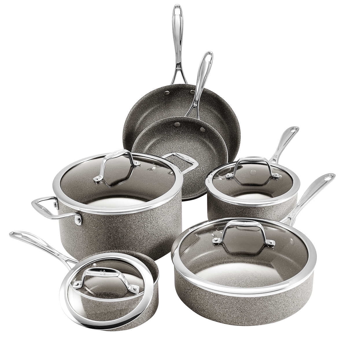 J.A. Henckels International 10-piece Capri Granitium Nonstick Cookware ...