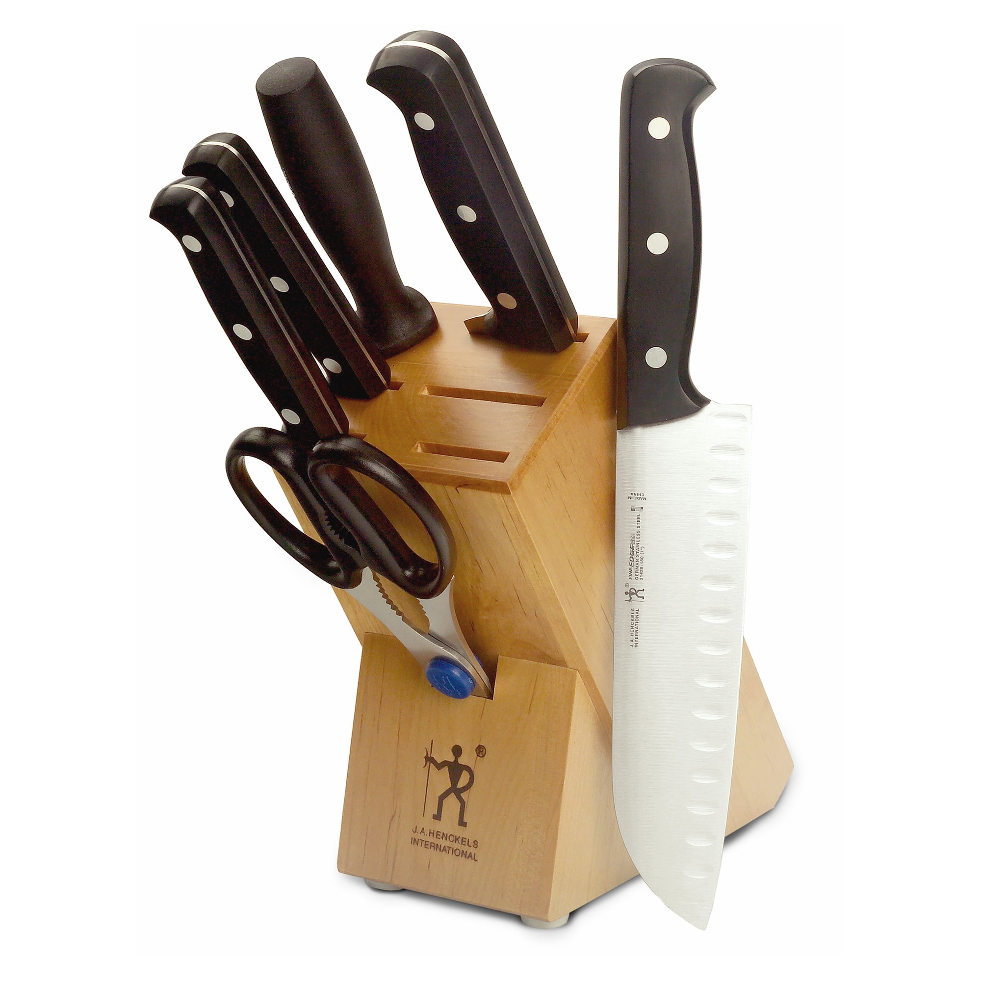 J.A. Henckels International Fine Edge Pro 7-pc Knife Block Set ...
