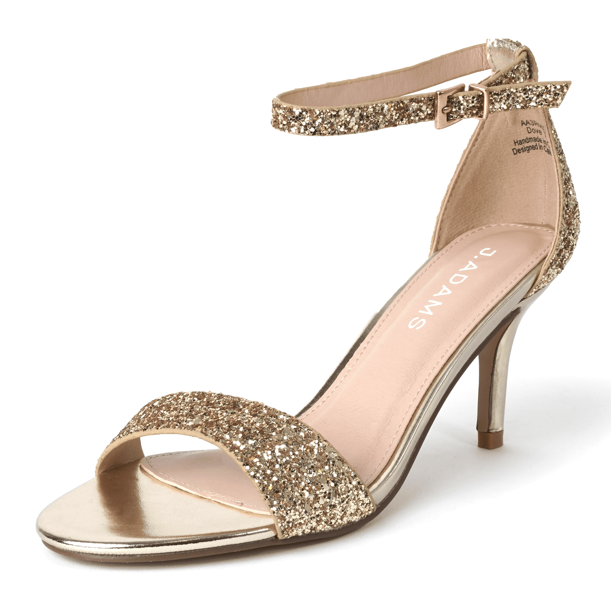 J. Adams Dove Leopard Comfortable and Stylish Stiletto Sandals for ...