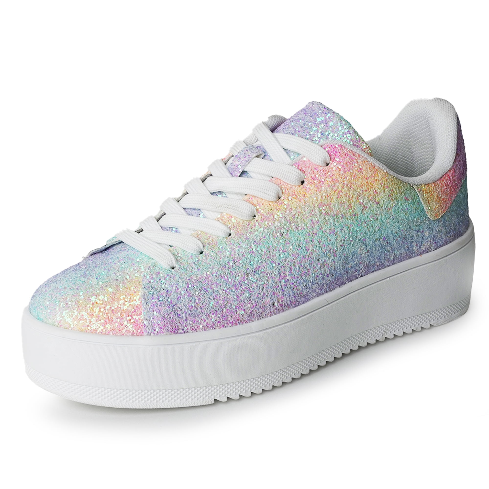 J. Adams Hero Platform Sneakers for Women - Casual Lace-Up Fashion ...