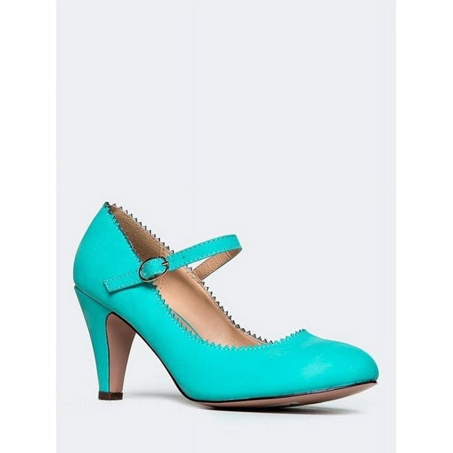 J. Adams Honey Jane Heels for Women – Round Toe indented Pumps Heels ...