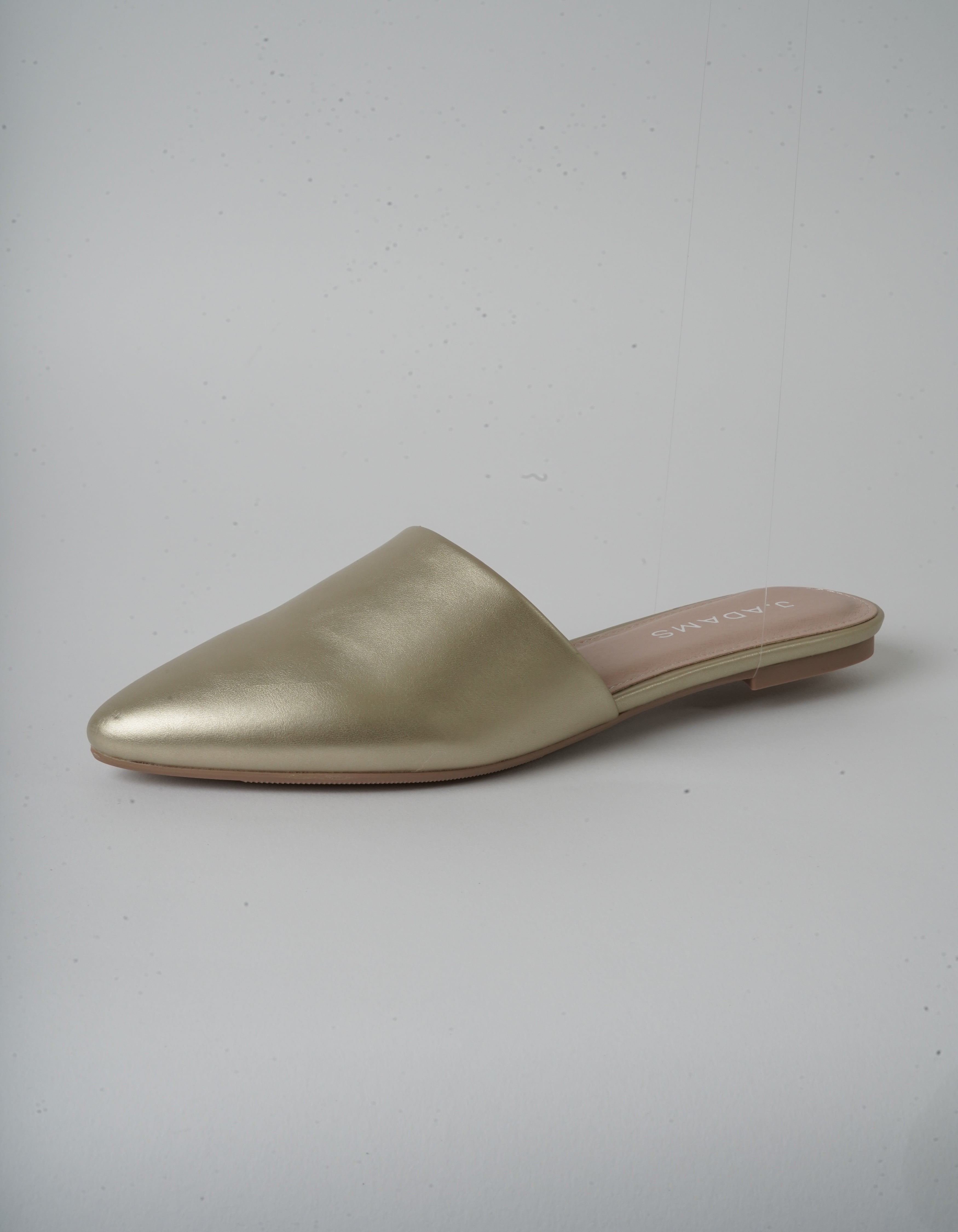 J. Adams Lennox Mules for Women - Black Vegan Leather Pointed Toe ...