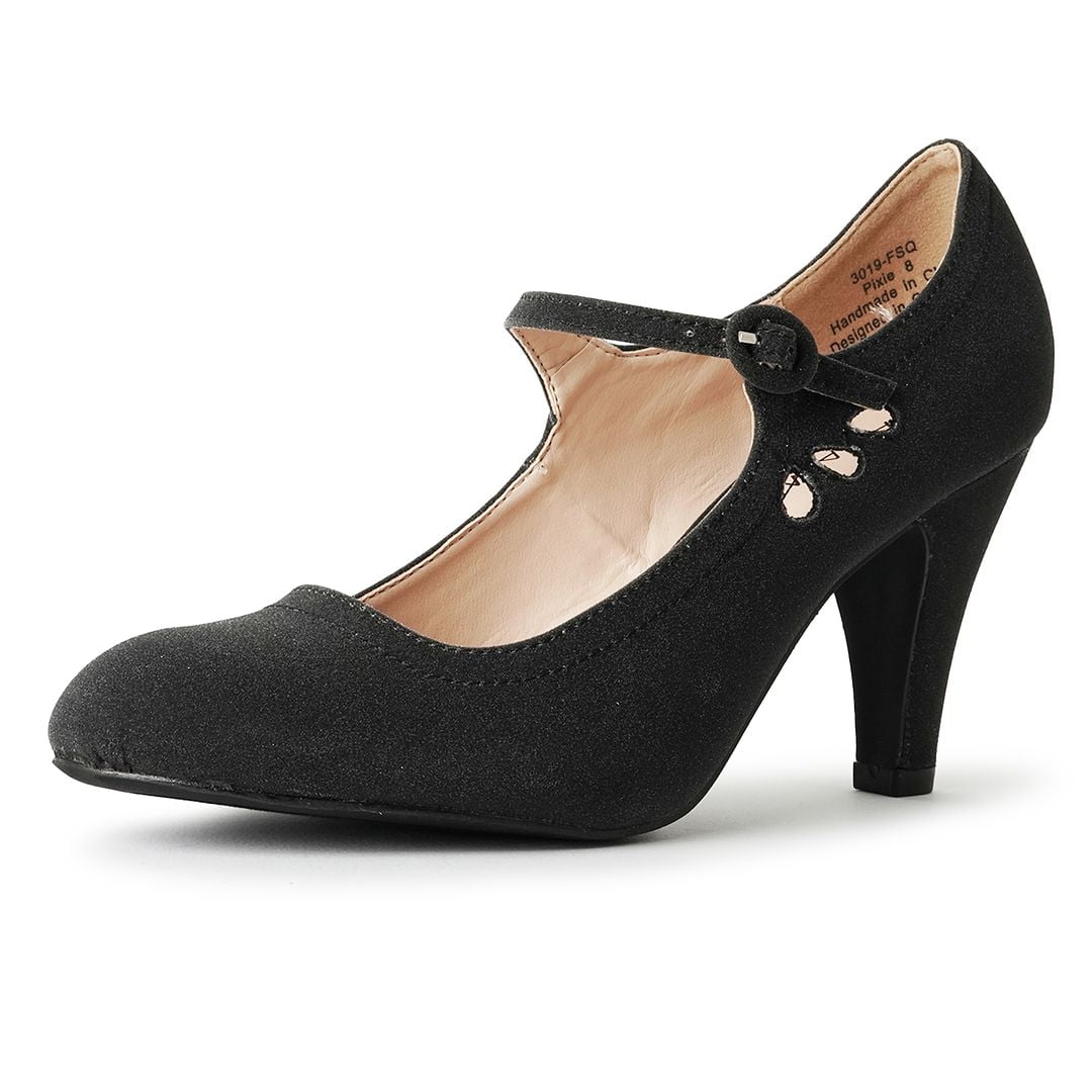 J. Adams Pixie Mary Jane Pumps - Retro Vintage High Heels - Comfortable ...