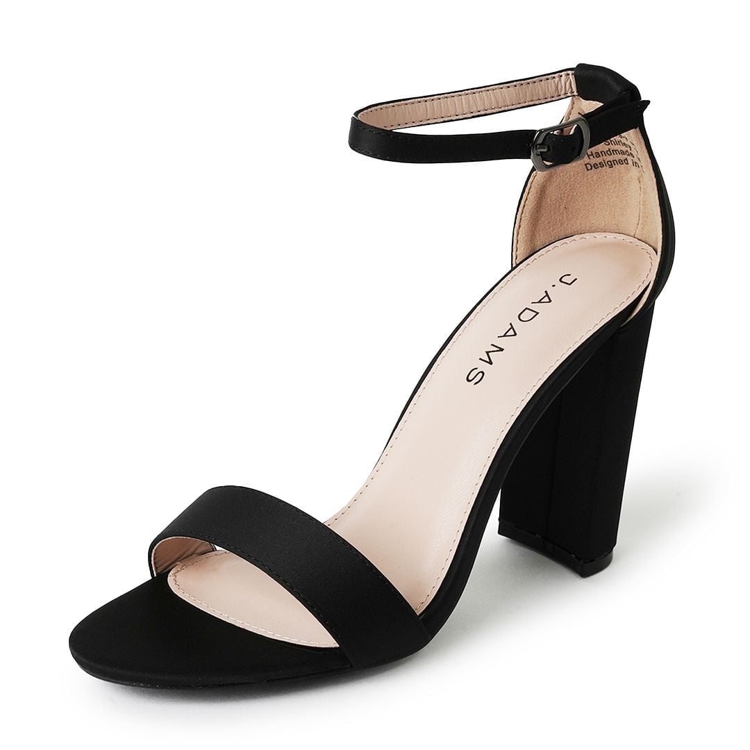 J. Adams Shirley High Silver Comfortable Heels for Women | Open Toe ...