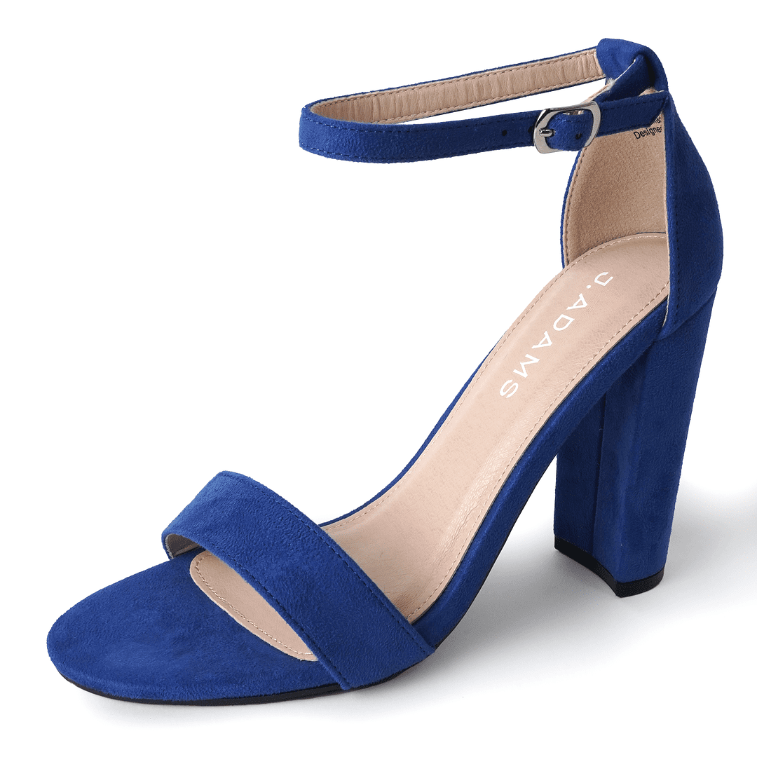 J. Adams Shirley High Silver Comfortable Heels for Women | Open Toe ...