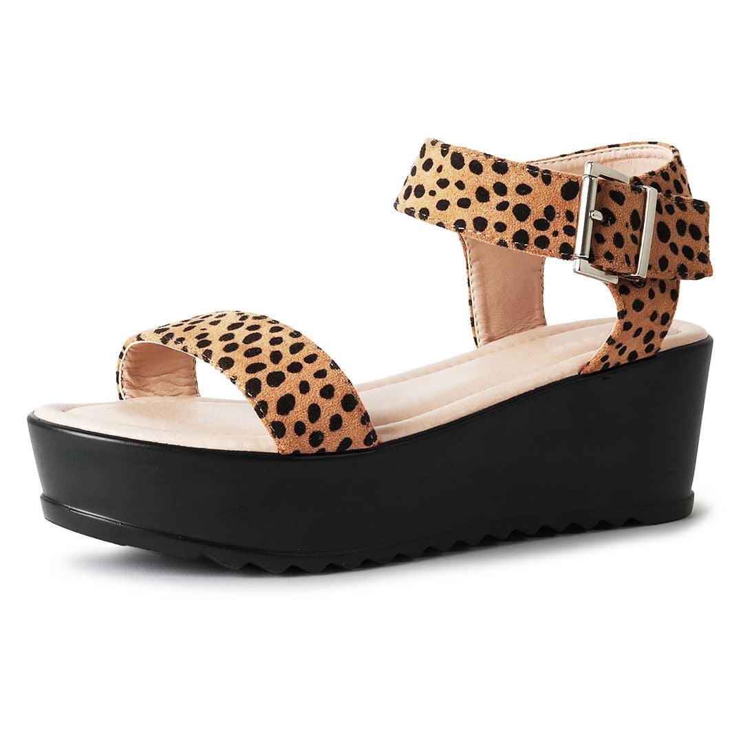 J. Adams Surf Platform Sandals for Women - Ankle Strap Open Toe Heels ...