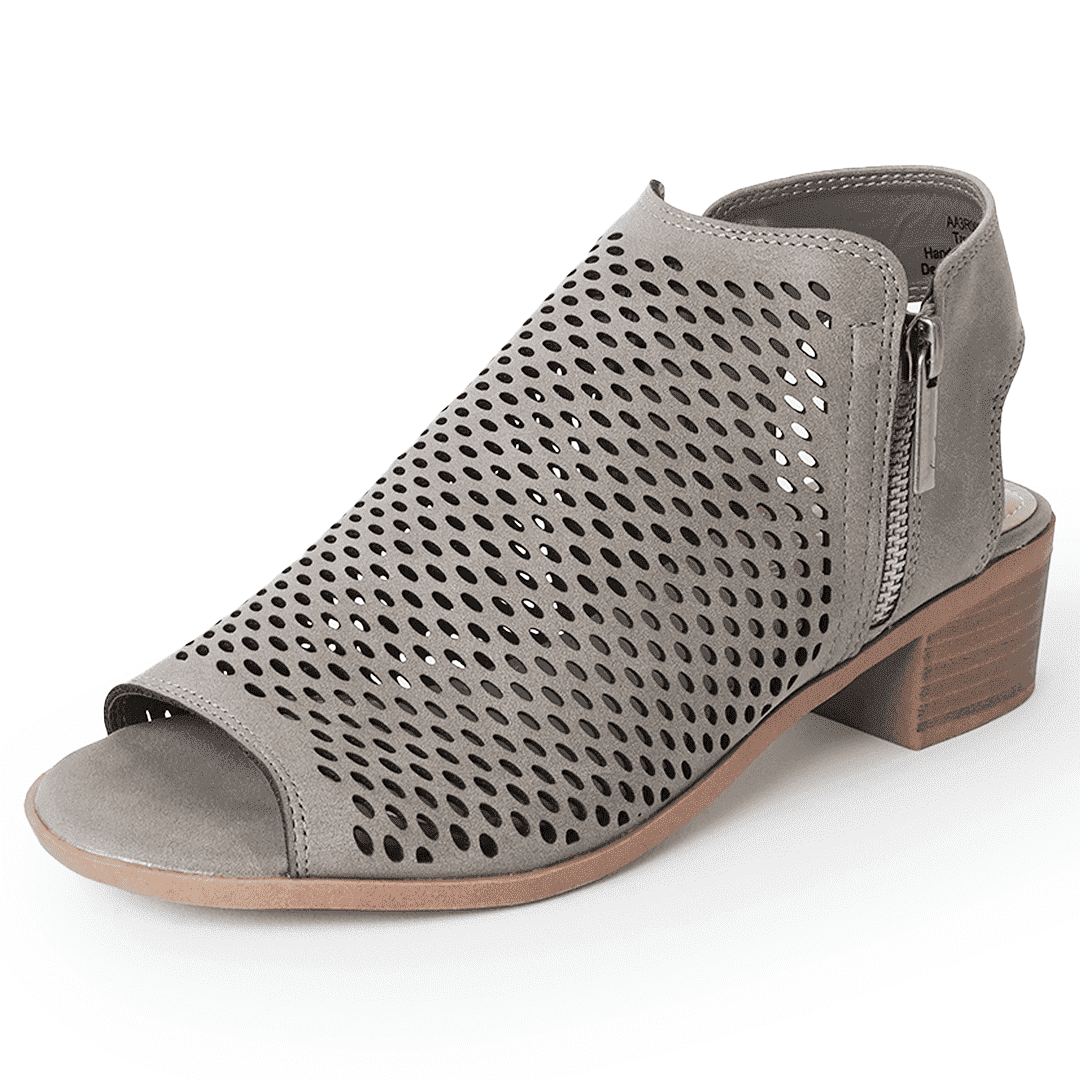 J. Adams Booties for Women, Comfortable Peep Toe Low Block Tracy Bootie ...