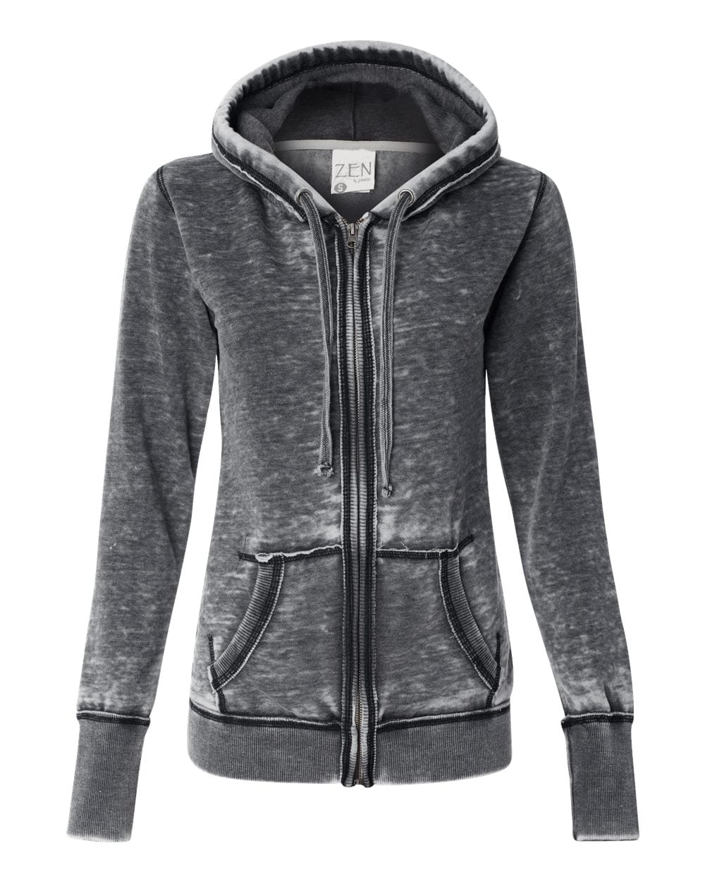 J America JA8913 Ladies' Zen Full-Zip Fleece Hood (2 PACK) - Walmart.com