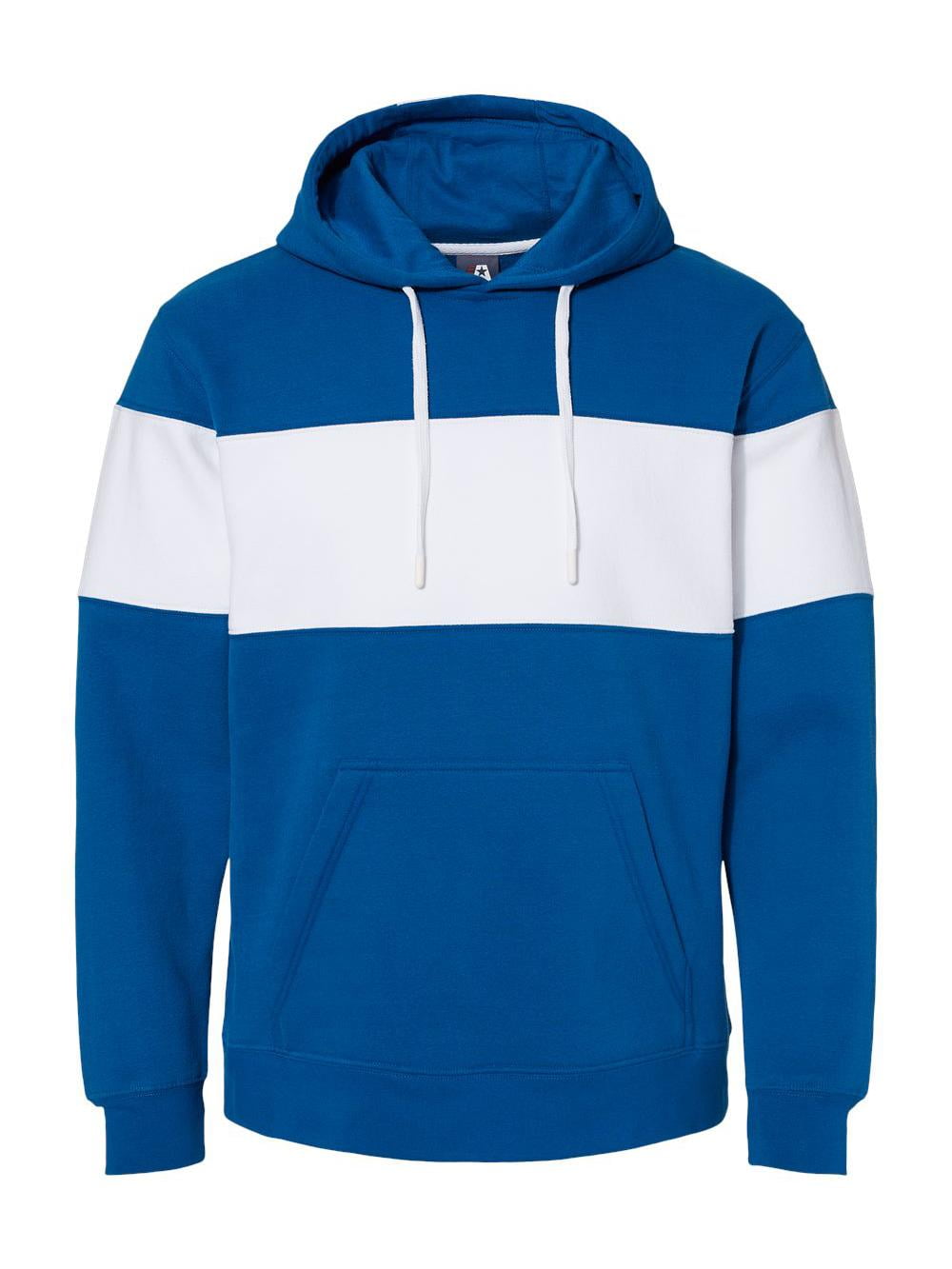 J. America - Mens 8644 Varsity Fleece Colorblocked Hooded Sweatshirt ...