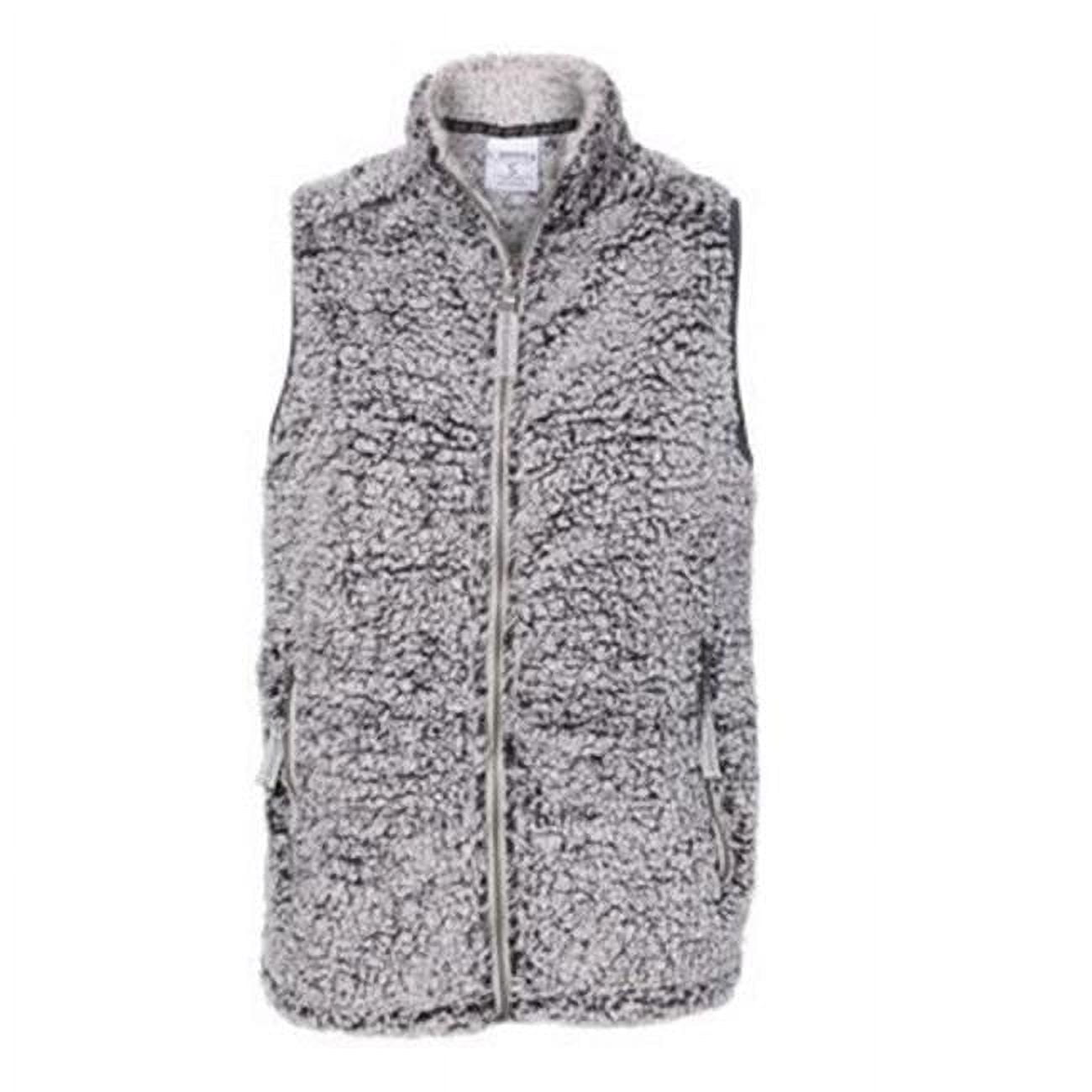 Womens Epic Sherpa Full-Zip Vest - S / Black Heather - Walmart.com