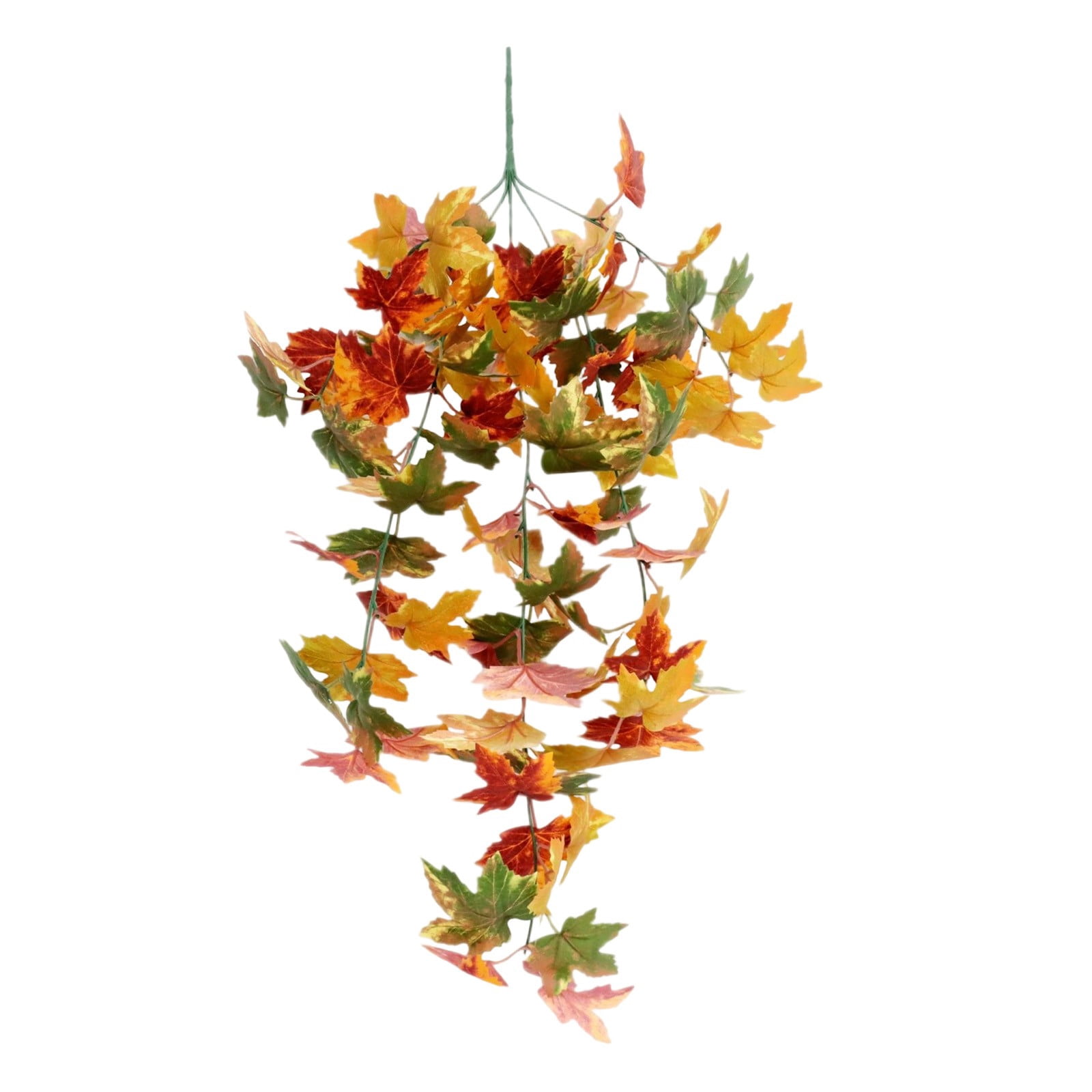 J Artificial Maple Leaf Vine Garland, Fake Rattan Hanging Decor For ...