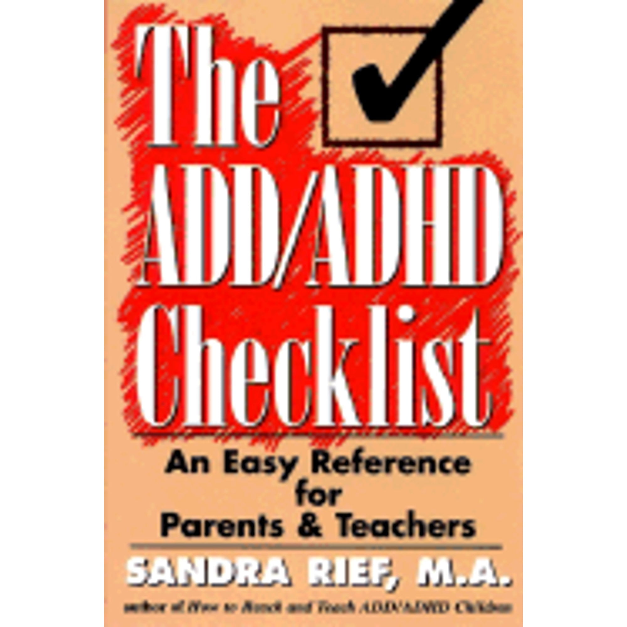 J-B Ed: Checklist: The Add / ADHD Checklist : An Easy Reference for ...