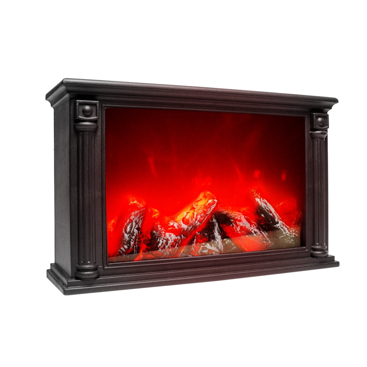 J&B Large LED Fireplace Lantern - Flame Light for Patio & Garden ...