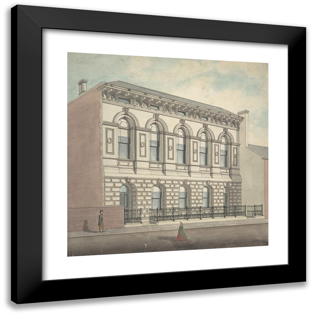 J. B. Marsh 15x15 Black Modern Framed Museum Art Print Titled ...