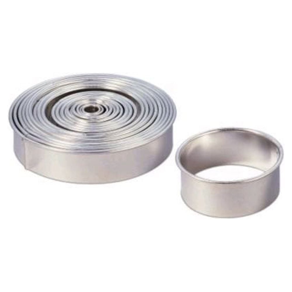 J.B. Prince T232 20 Tinned Steel 20-Piece Plain Round Cutter Set ...