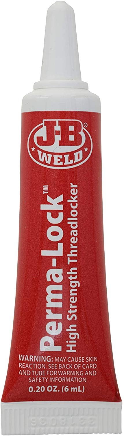 J-B Weld 27106 Perma-Lock High Strength Threadlocker - Red - 6 ml ...