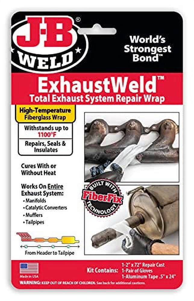 J-B Weld ExhaustWeld High Strength Fiberglass Wrap 2" x 72" Repair Wrap ...
