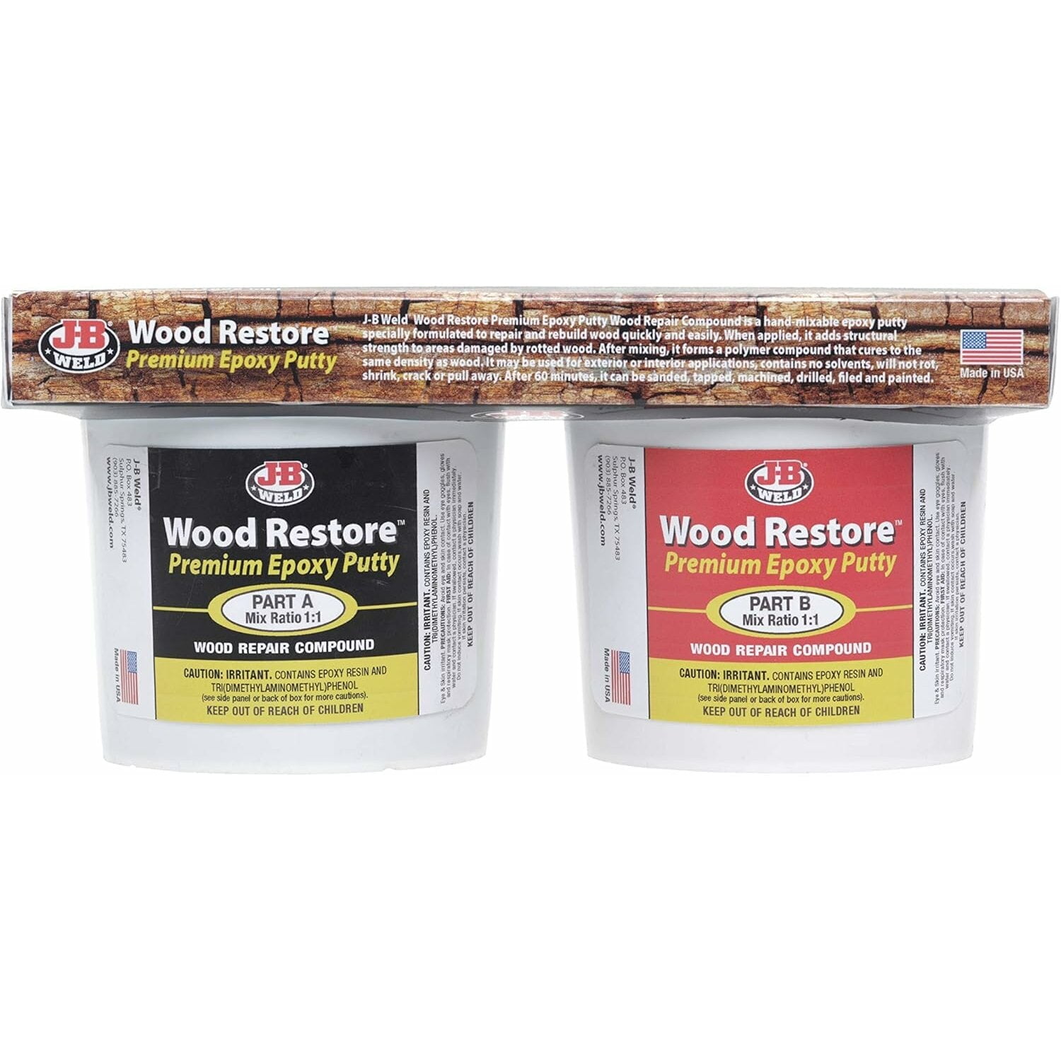 J-B Weld 40007 Wood Restore Premium Epoxy Putty, 64 oz. - Walmart.com