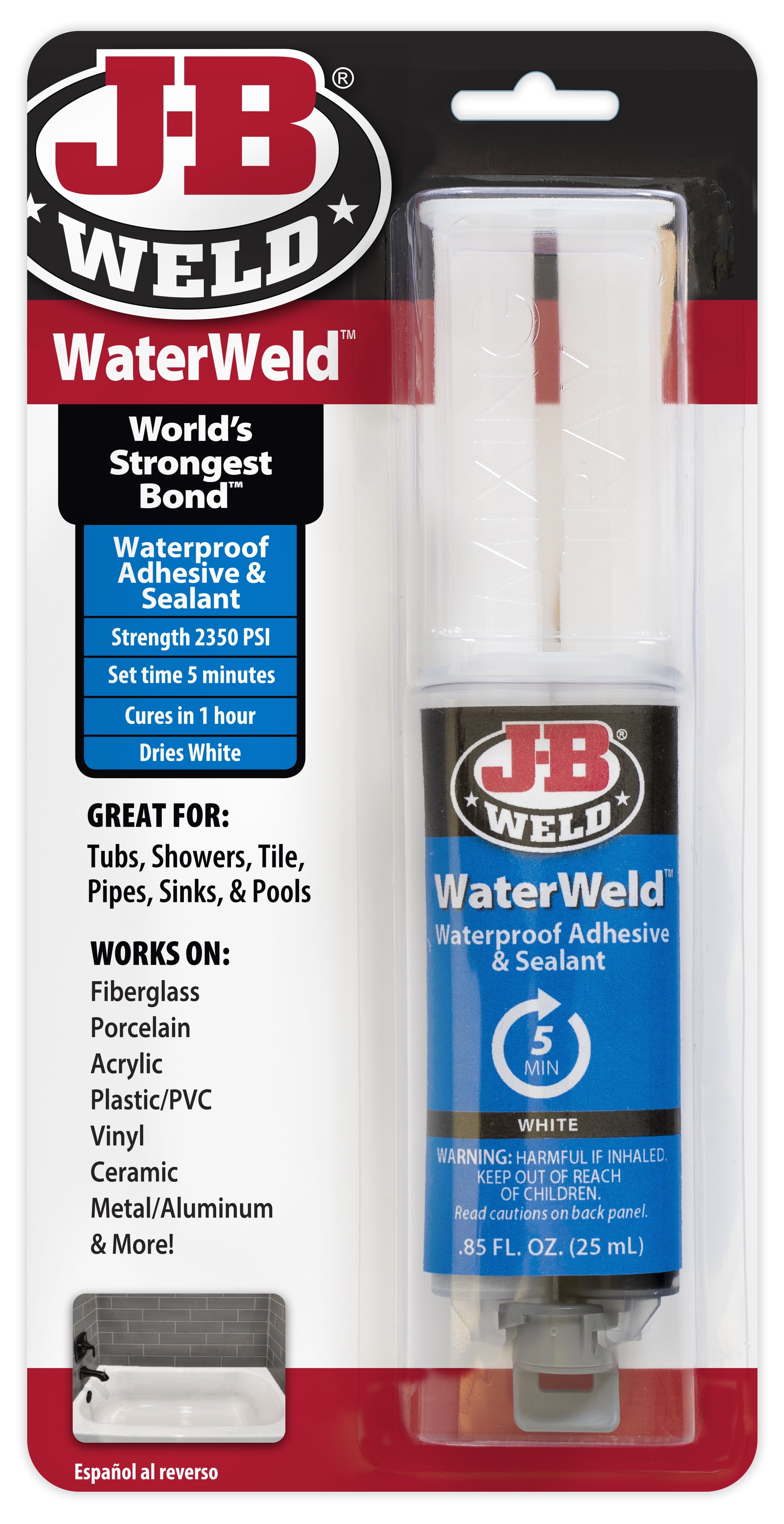 J-B Weld WaterWeld Epoxy Syringe, 25 mL - Walmart.com