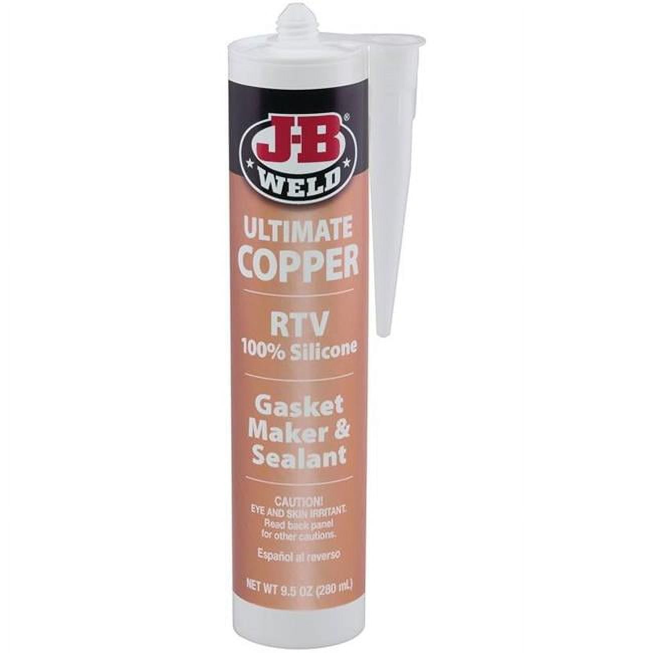 J-B Weld 9.5 oz Ultimate Copper High Temp Silicone Gasket Maker ...