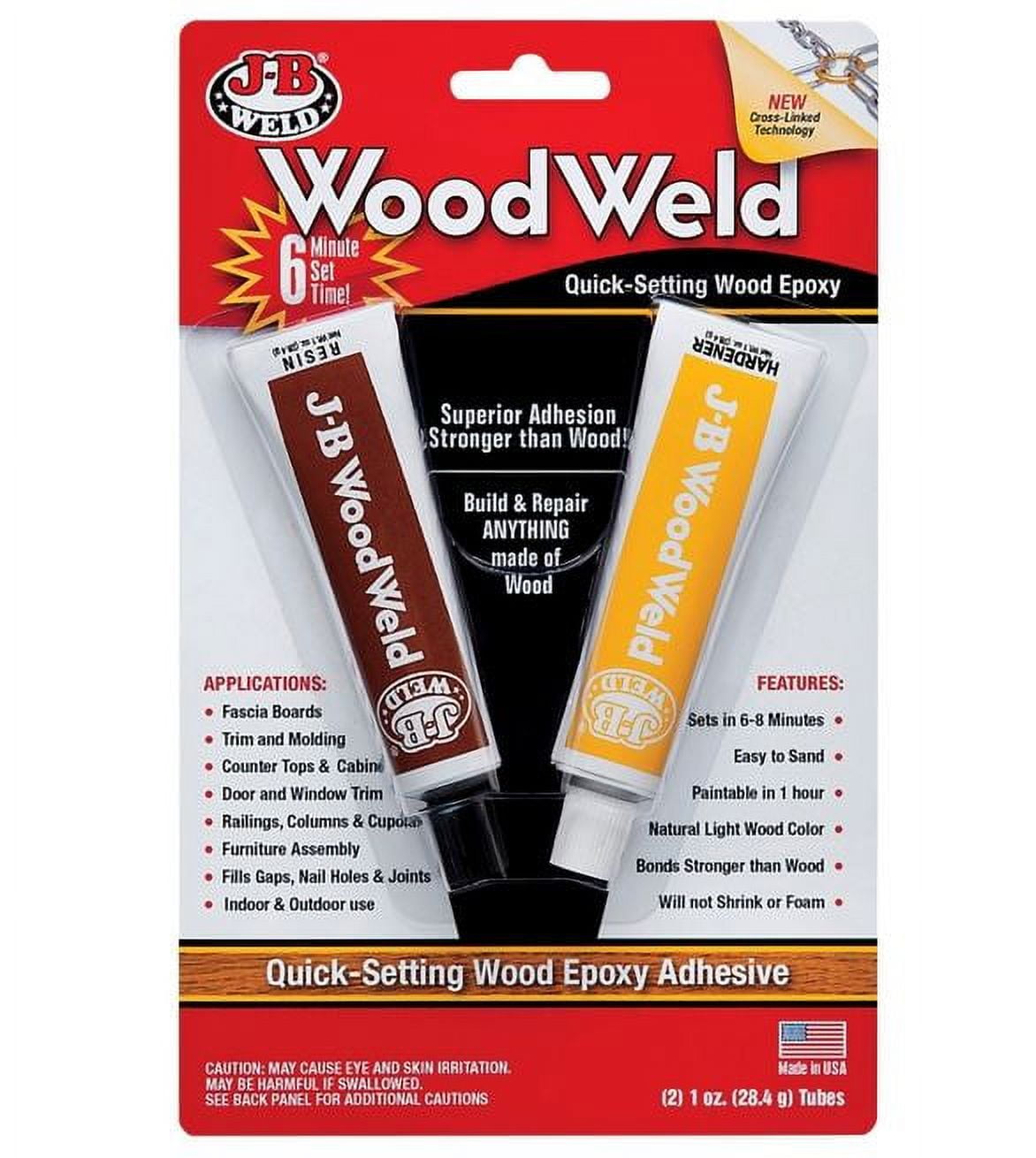 J-B Weld 8251 Epoxy Adhesive, Tube, 1.0 oz, Tan, 1 Hr - Walmart.com