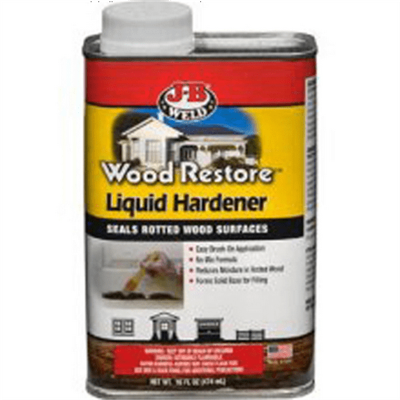 J B Weld J-B Weld 40001 Wood Restore Liquid Hardener - 16 oz. - Walmart.com