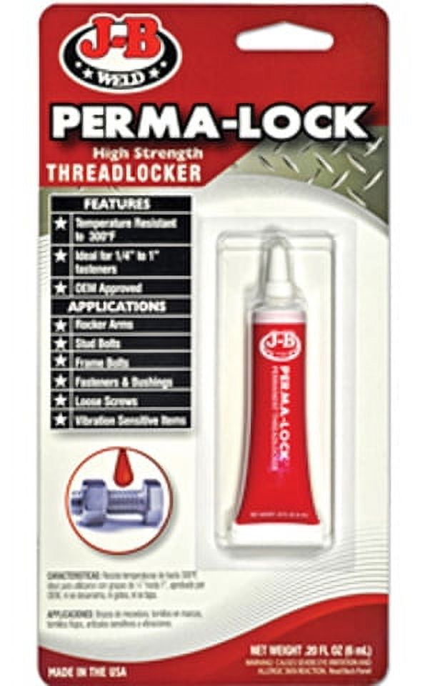 J-B Weld Permanent Strength Threadlocker Liquid 6 ml - Walmart.com