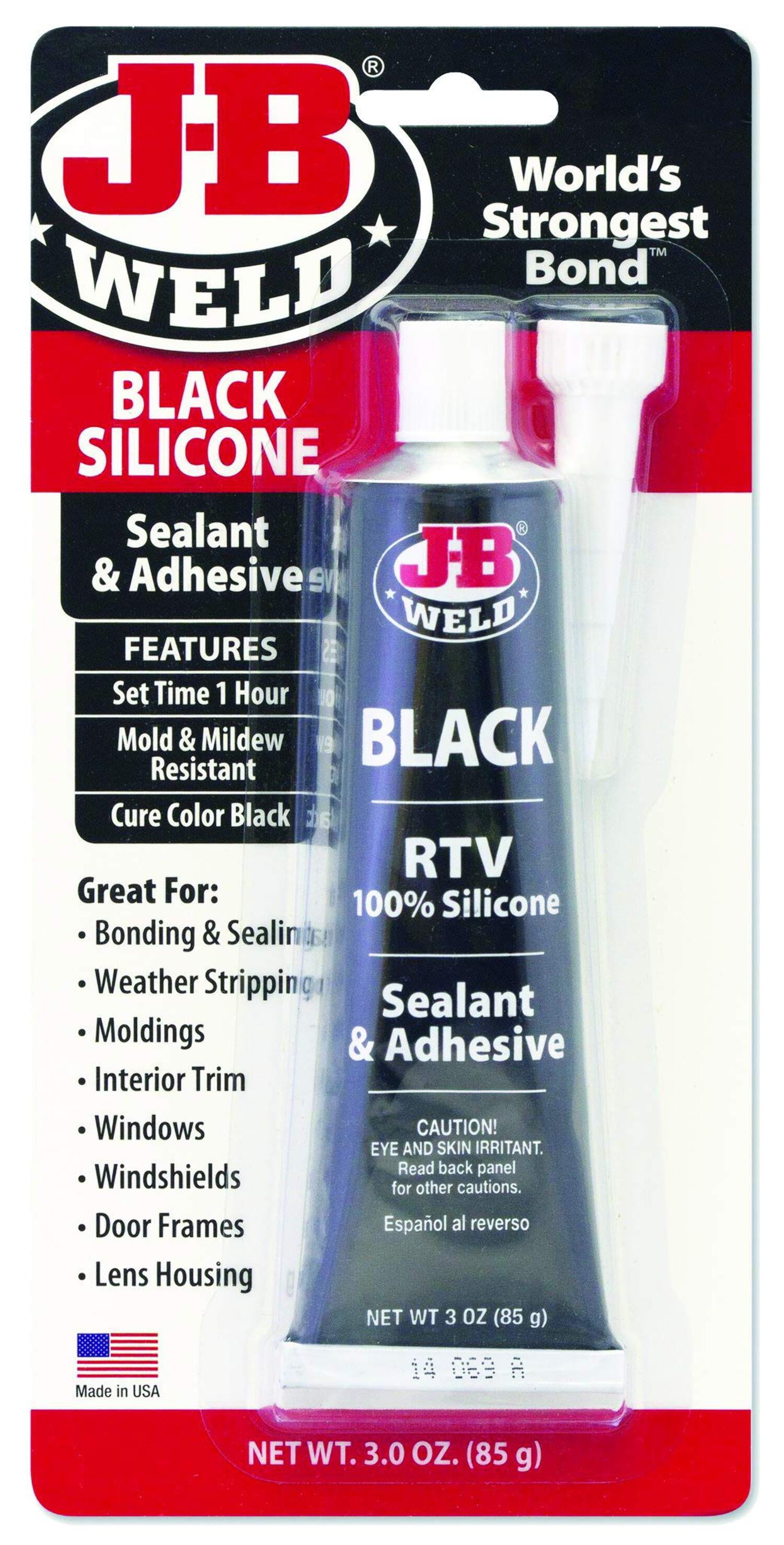 J-B Weld RTV Silicone Adhesive Sealant Gel - Weather-Resistant, Black ...