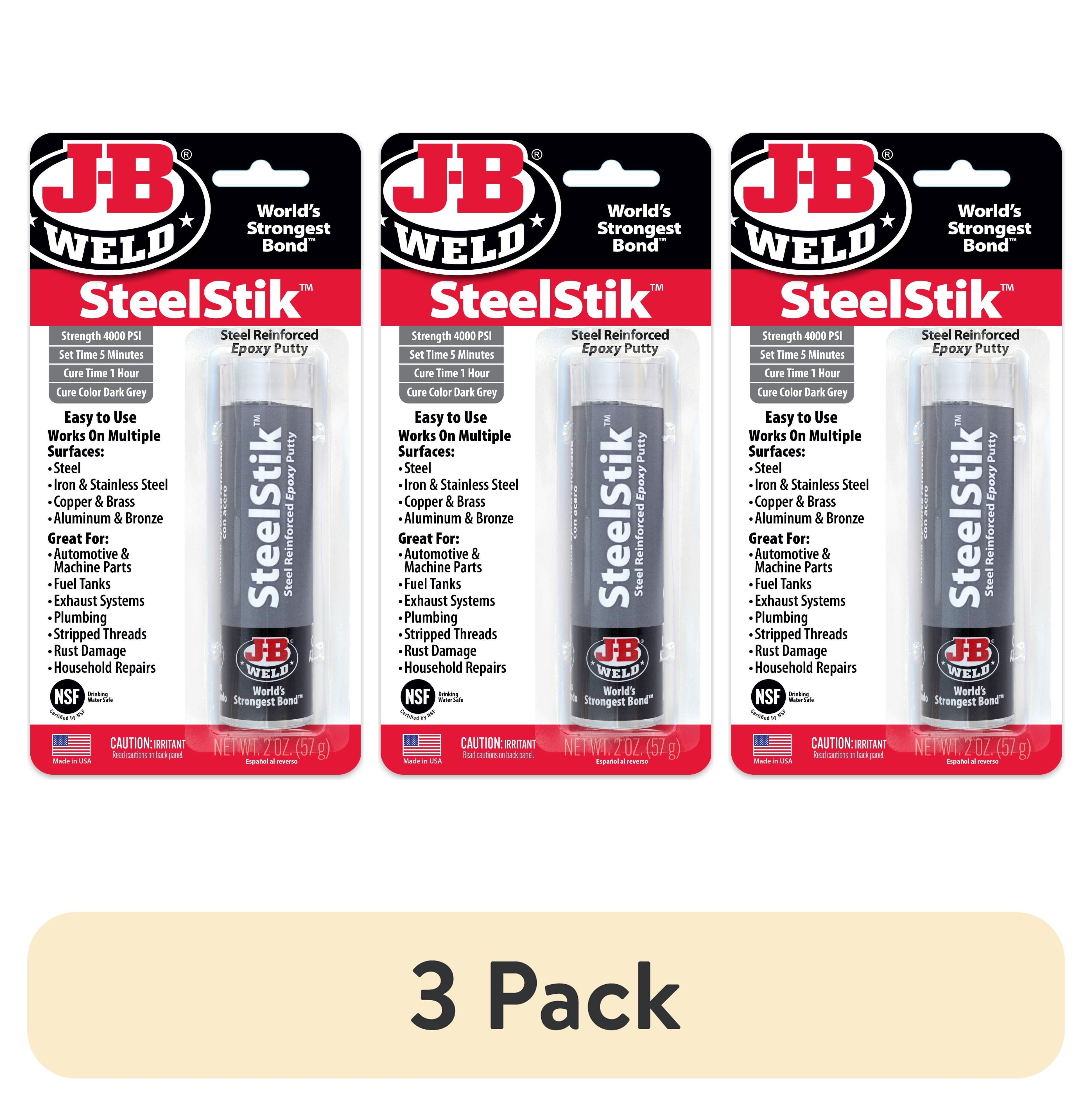 (3 pack) J-B Weld SteelStik Epoxy Putty - 2 oz - Walmart.com