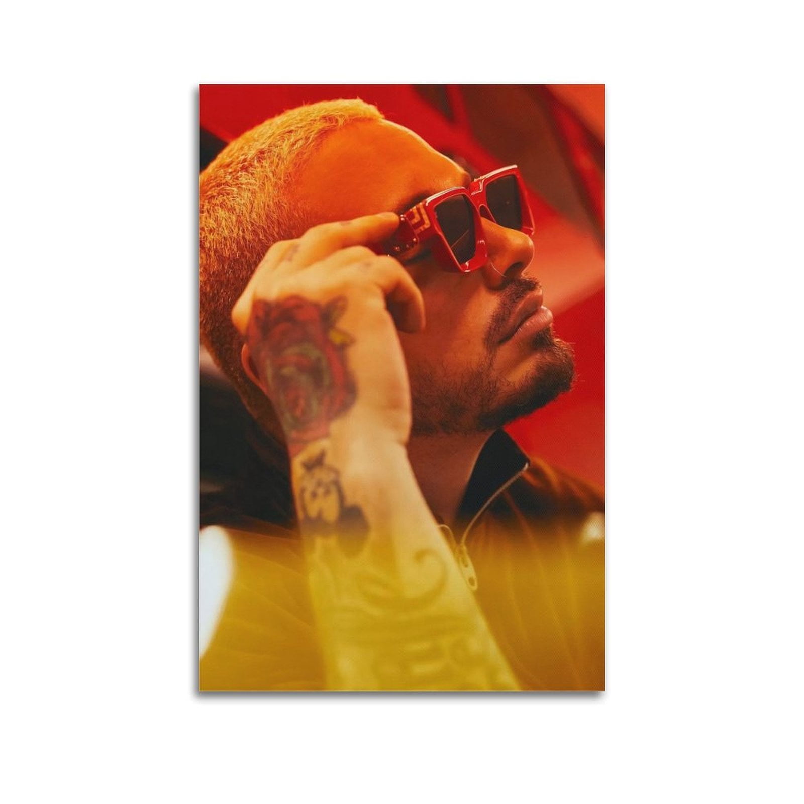 J Balvin Anime Star Music Picture Wall Art Painting Canvas Posters ...