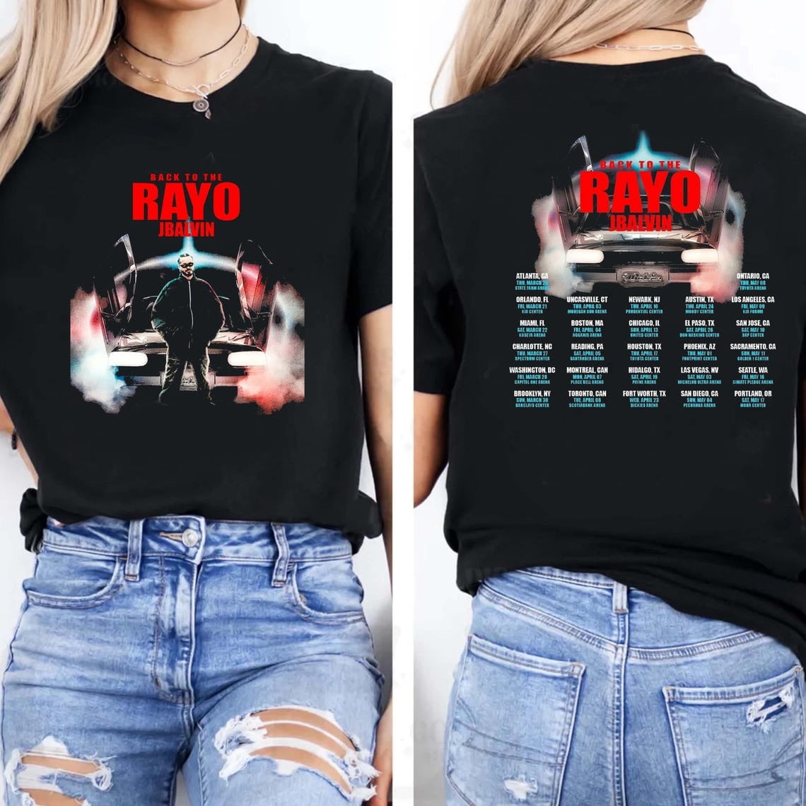 J Balvin BBack To The Rayo Tour Shirt, Fashion Statement, Streetwear ...
