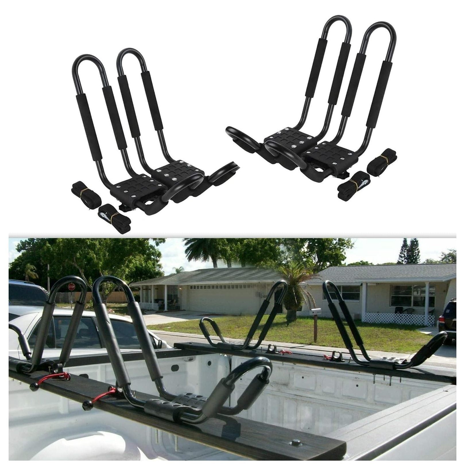 J-Bar Roof Rack Kayak Holder Boat Canoe Surf Ski Snowboard Holder ...