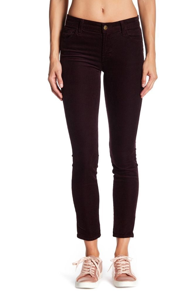 J Brand BLACKBERRY 811 Mid-Rise Skinny Corduroy Pants, US 24, NWOT ...