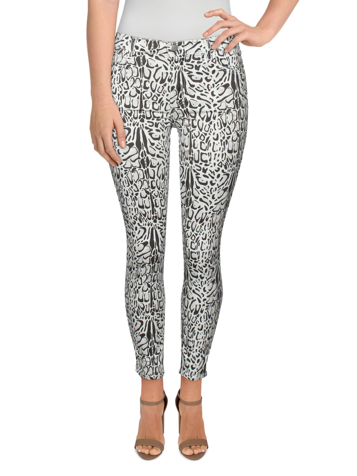 J Brand Womens Alana Denim Leopard Skinny Jeans - Walmart.com