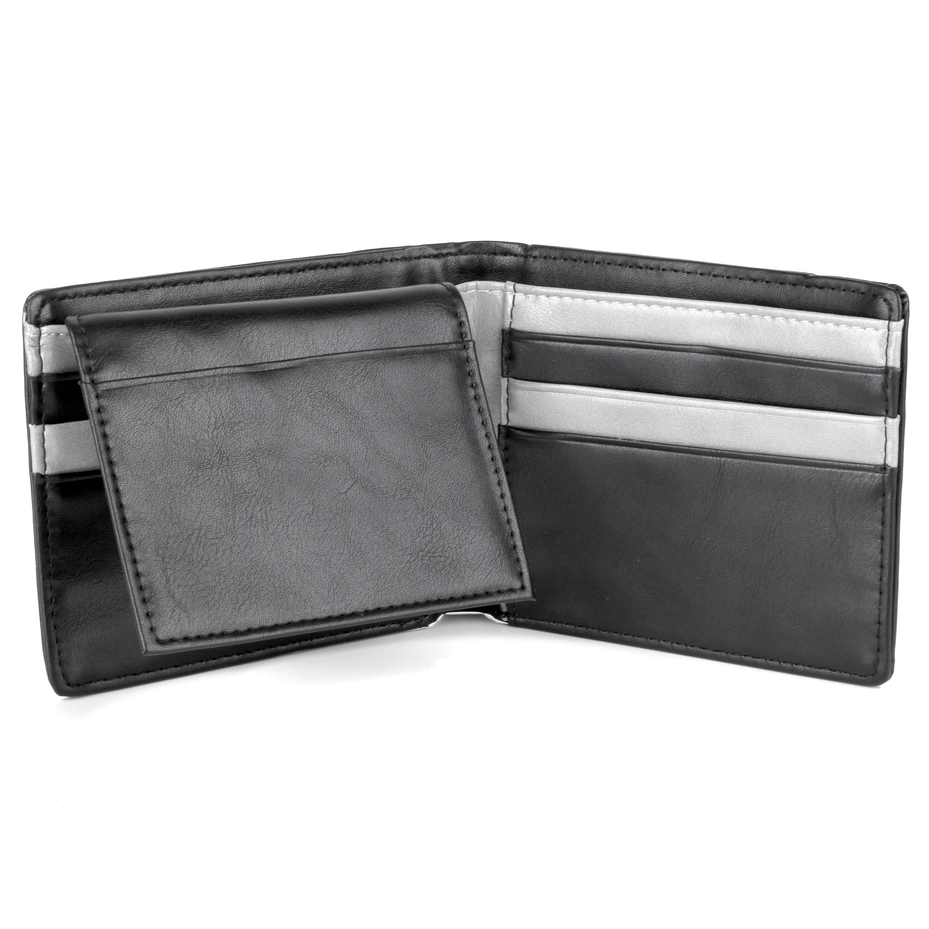 J. Buxton Men's D-Type RFID Credit Card Billfold Vegan Leather, Black ...