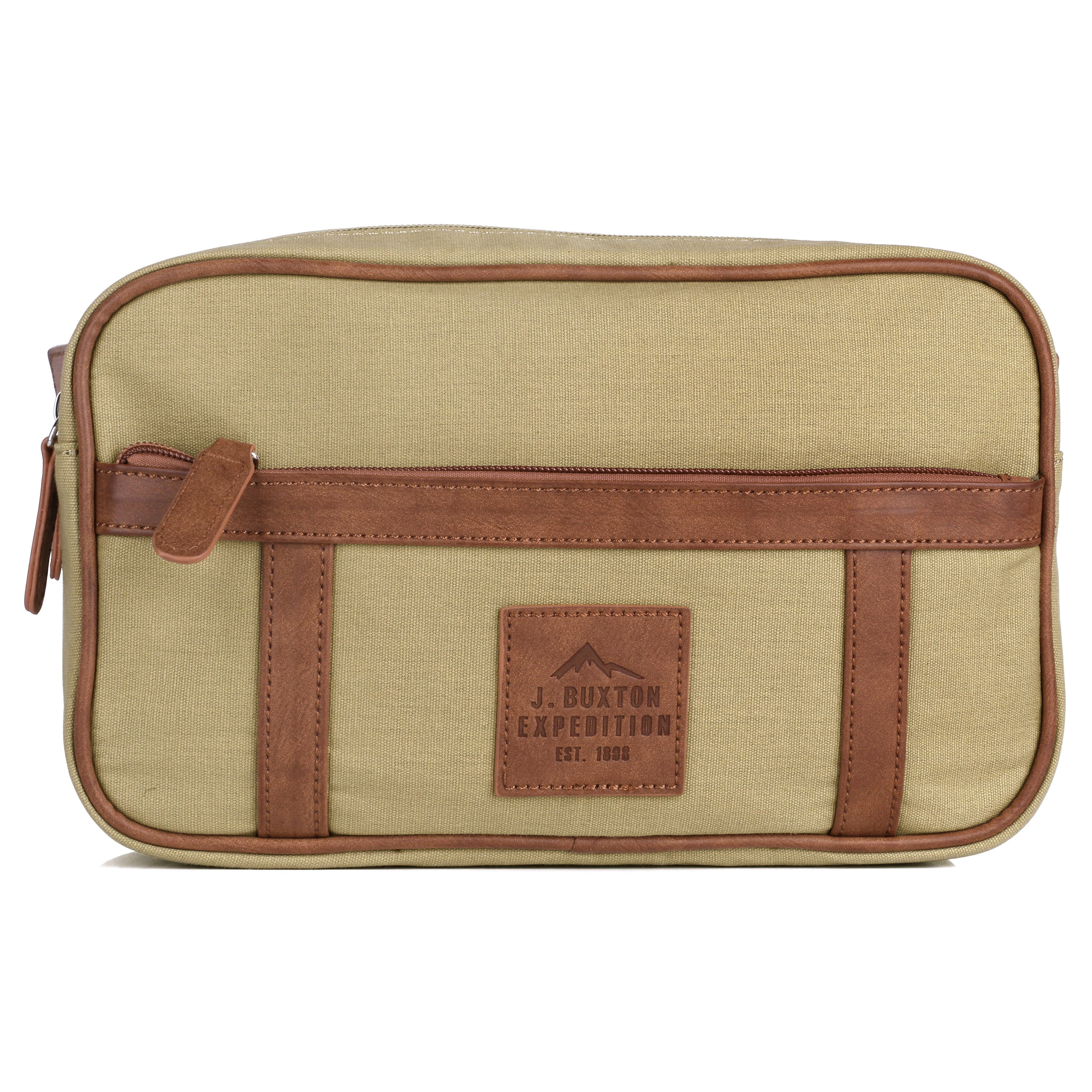 J. Buxton Men's Expedition II Huntington Gear Double Zip Travel Kit ...