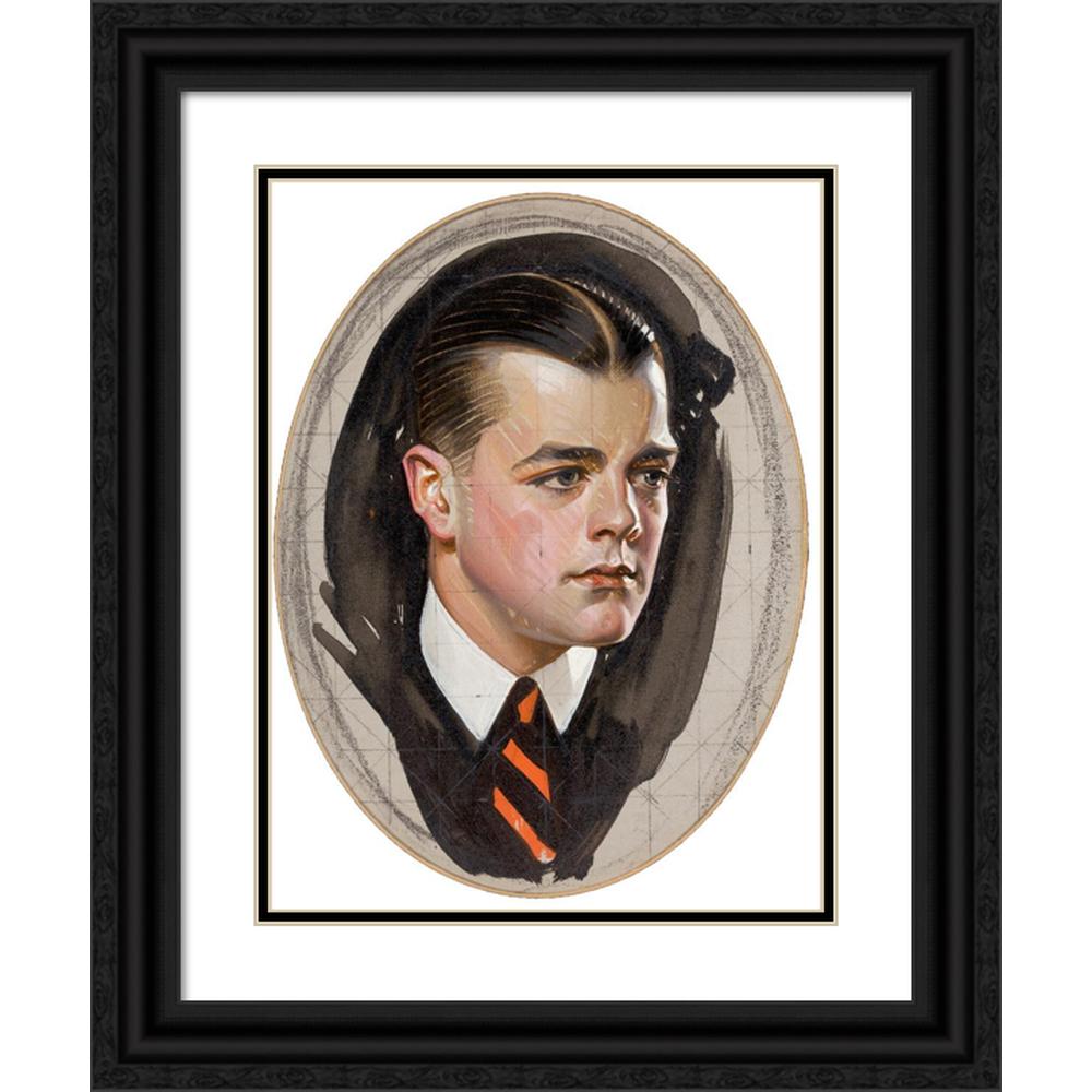 J C Leyendecker 12x14 Black Ornate Wood Framed Double Matted Museum j-c-leyendecker-12x14-black-ornate-wood-framed-double-matted-museum