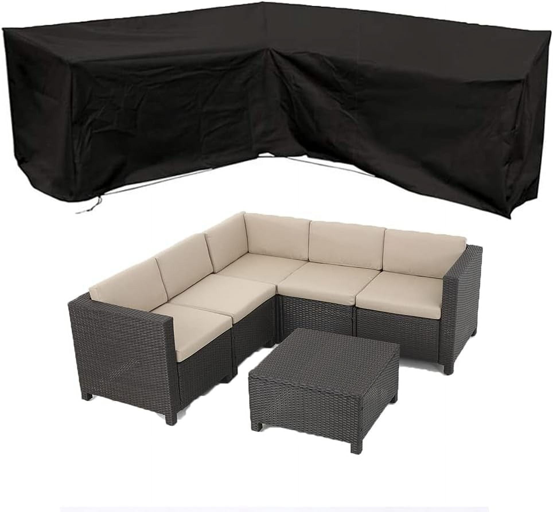 J&C Patio Sectional Covers V Shape Patio Sectional Covers Waterproof ...