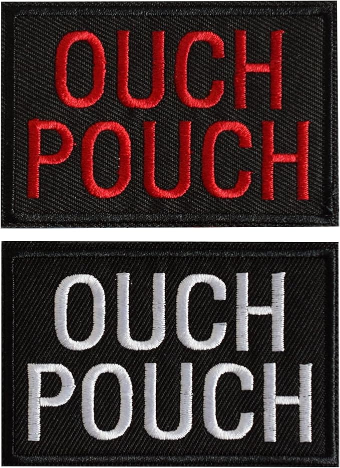 J.CARP 2 Pieces OUCH Pouch Tactical Patches, Embroidered Morale Patches ...