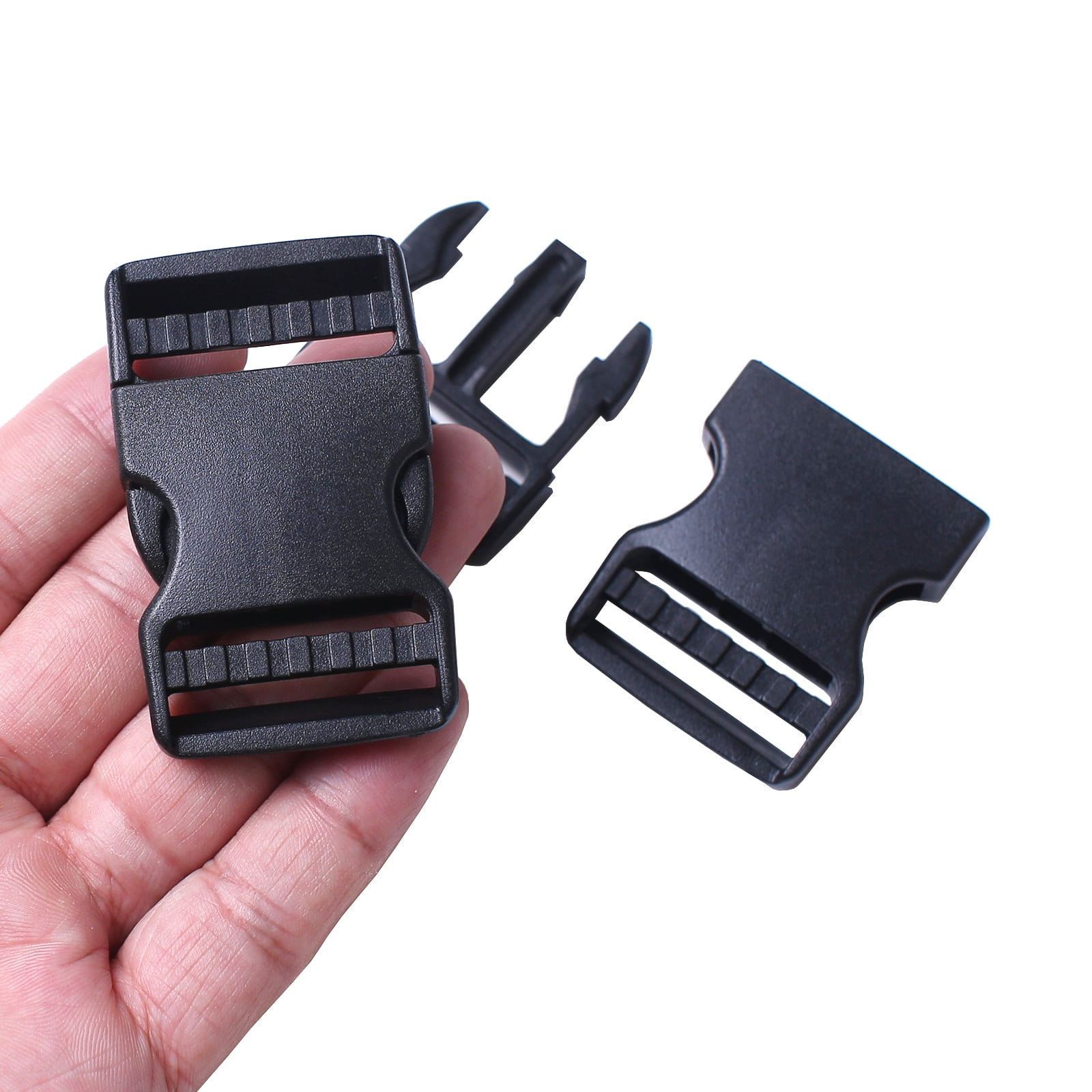 J.CARP 4 Pack 1.25" Wide Quick Side Release Buckles, Dual Adjustable No ...