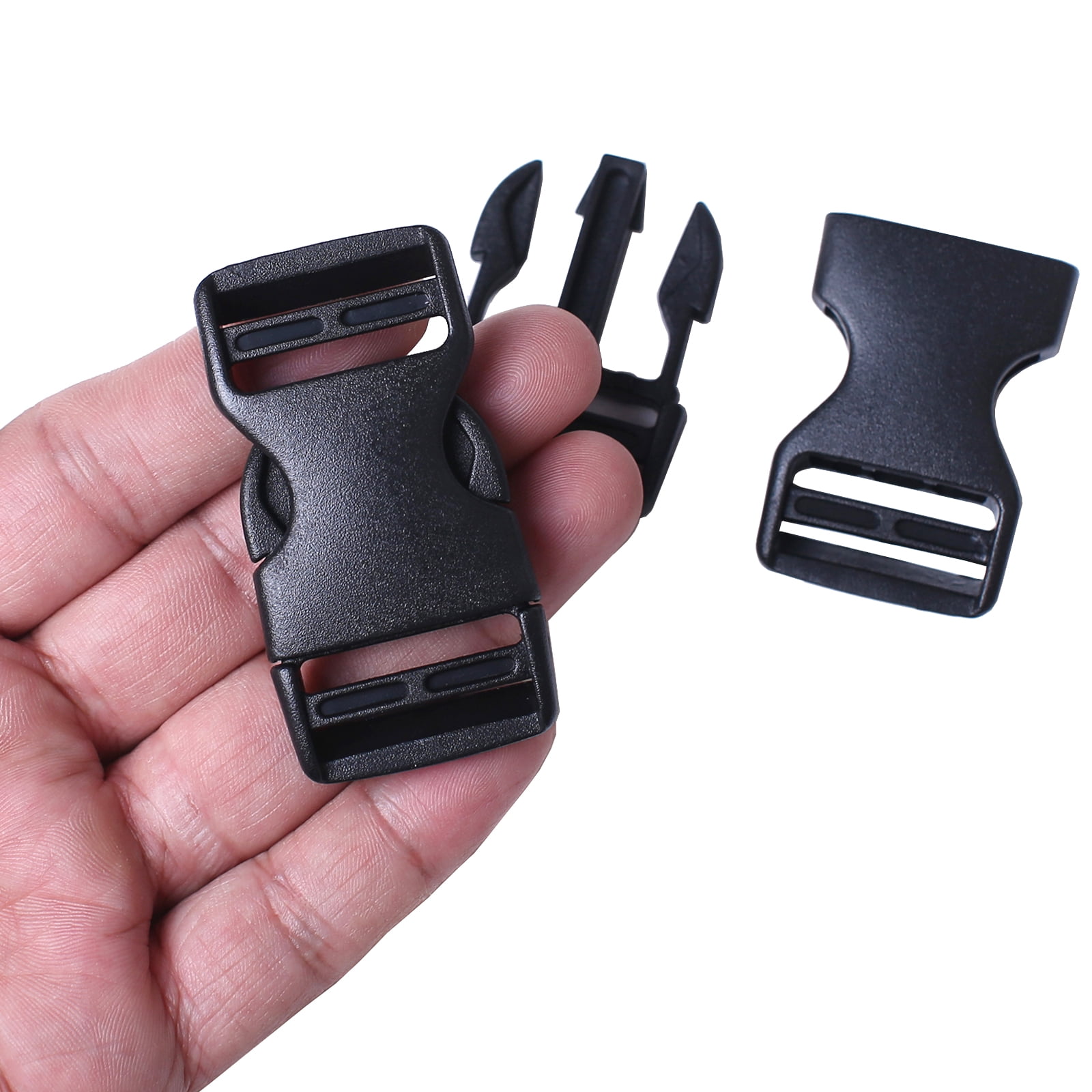 J.CARP 4 Pack 1" Wide Quick Side Release Buckles, Dual Adjustable No ...