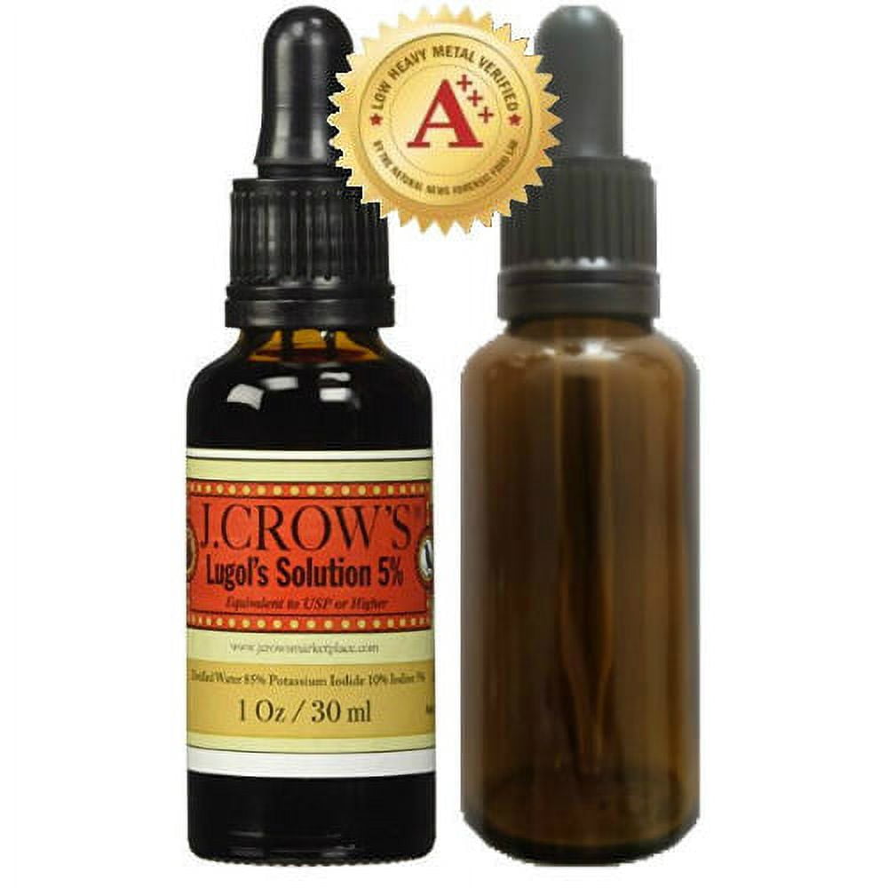 J.CROWS Lugols Solution of Iodine 5% - 1 oz Bottle with Dropper in Nepal at NPR 7141, Rating: 5