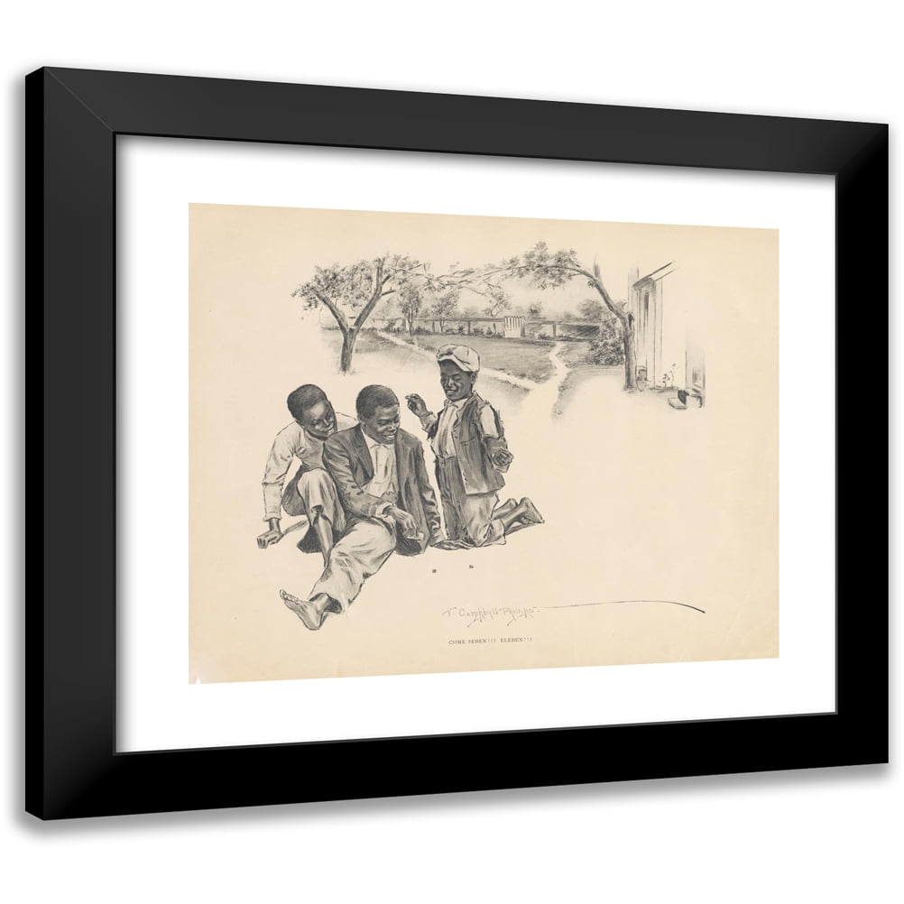 J. Campbel Phillips 24x20 Black Modern Framed Museum Art Print Titled ...