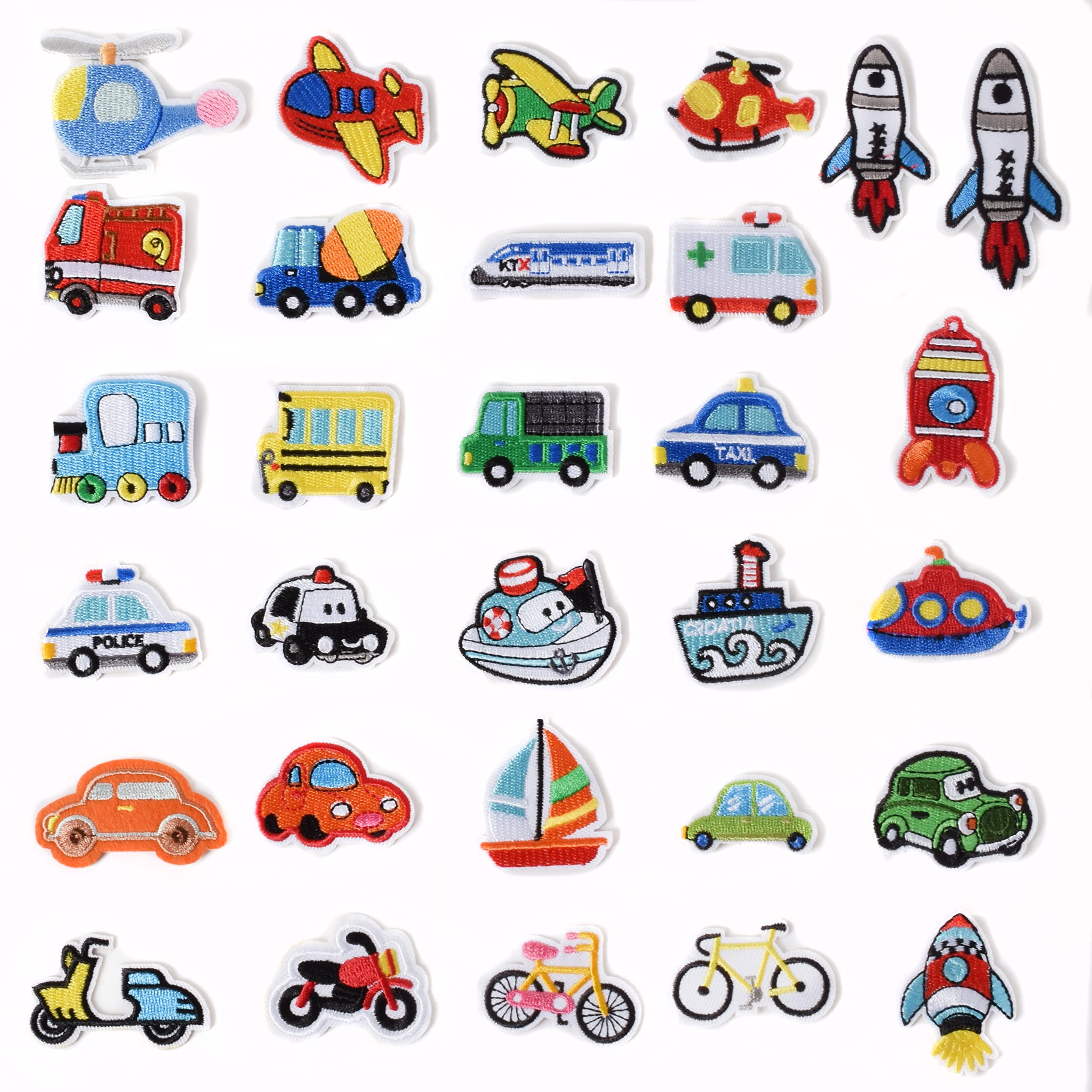 J.Carp Multicolor Car Embroidered Iron on Patch for Clothes - Walmart.com