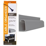 J Channel Desk Cable Organizer Kit– 5 Grey Raceway Channels -by Edison ...