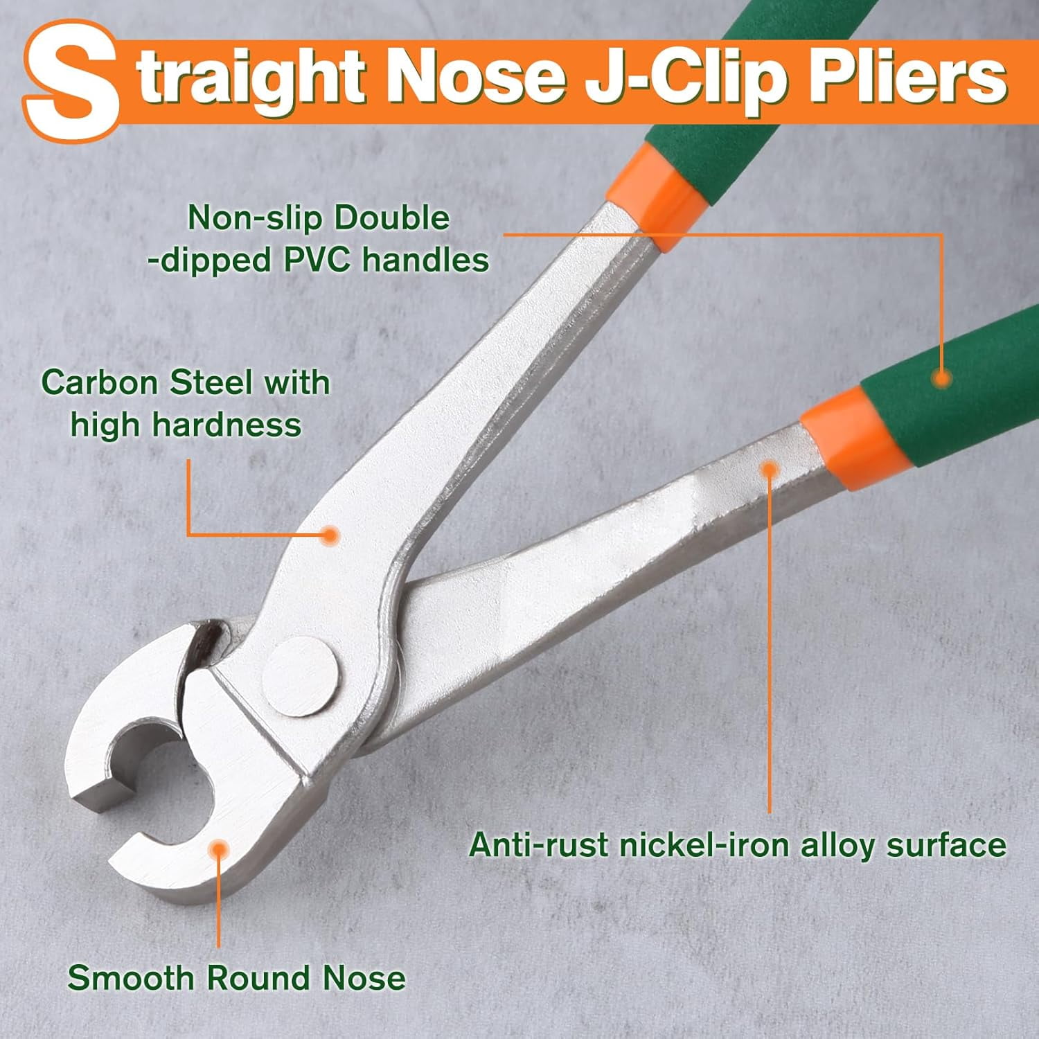 J-Clip Pliers, Heavy Duty Cage Building Pliers, Wire Clip Plier with Anti-slip Comfortable Grip ...