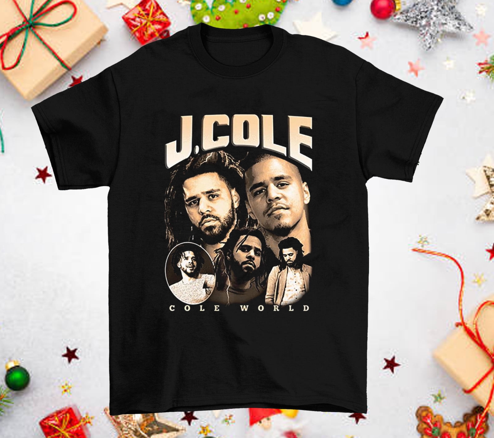 J Cole Collection Cole World Shirt Short Sleeve Hip Hop Black All Size ...