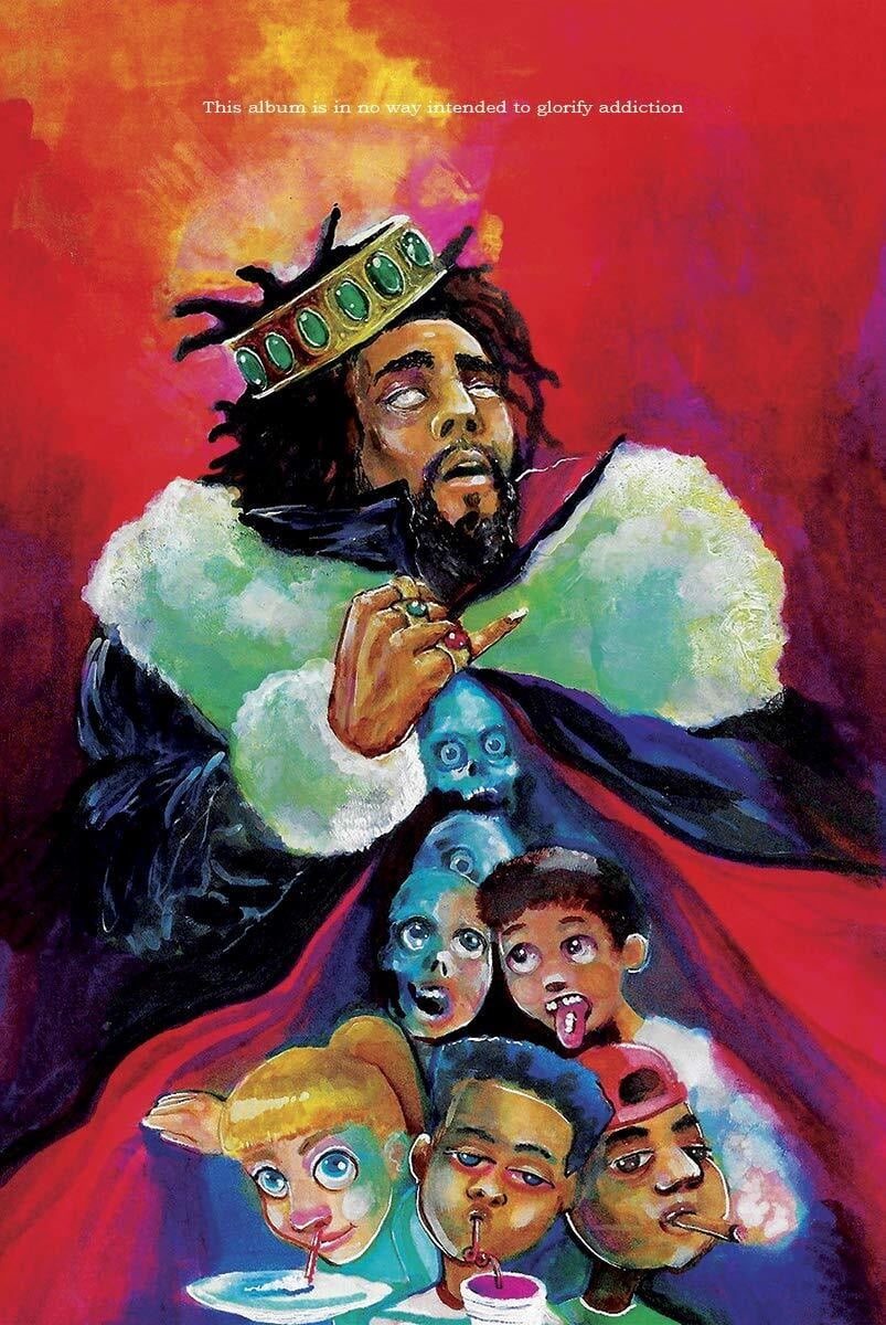 J. Cole, KOD - Hip-Hop/Rap Album Cover POSTER - Walmart.com