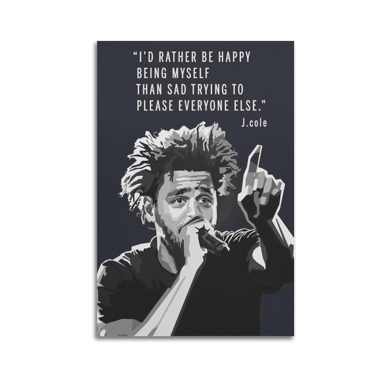 J Cole Poster 4 Your Eyez Only 90s Album Cover Poster Decorative ...
